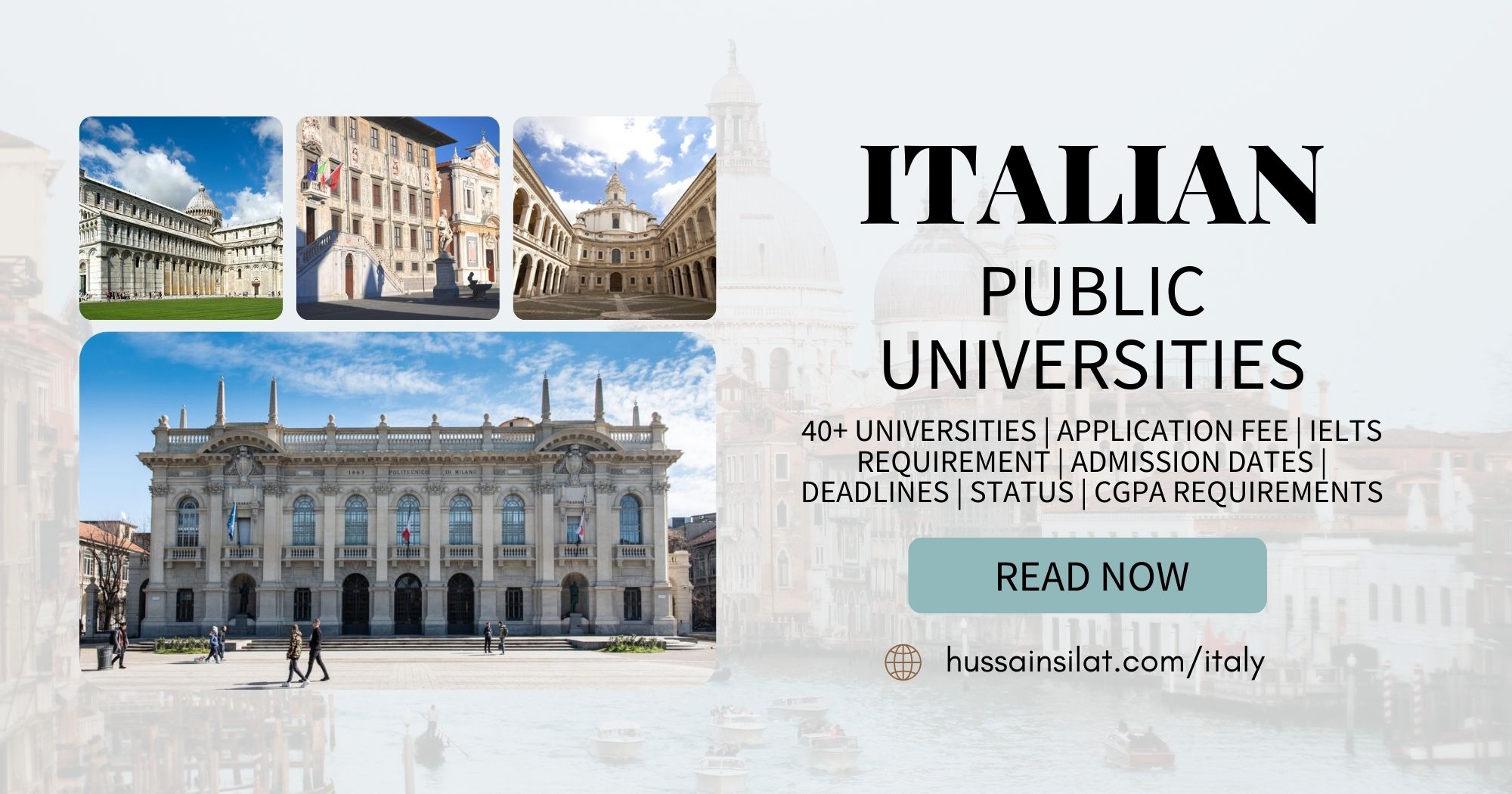 Italian Public Universities List | 2026 Intake | Admission ...